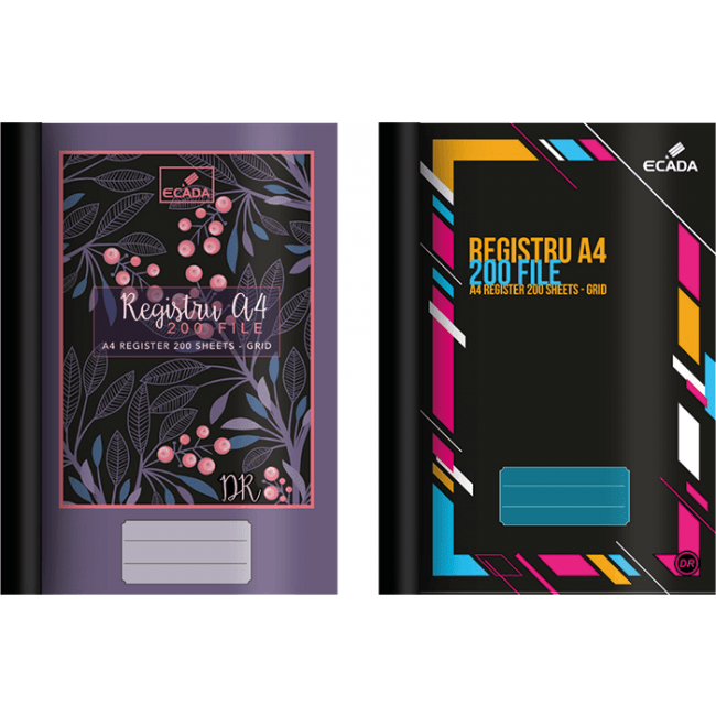 Registered A4 register 200 sheets - Spavento Art & Craft