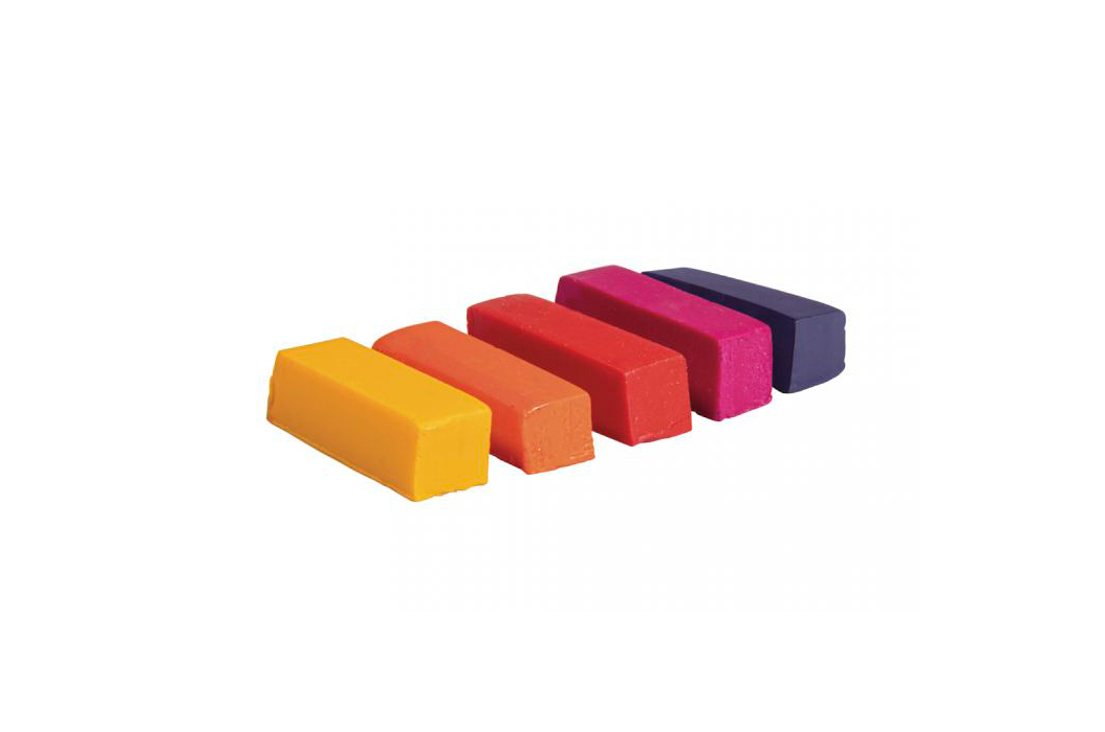 Color Cubes for Wax - orange, pink, purple rainbow 5pcs - Spavento Art ...
