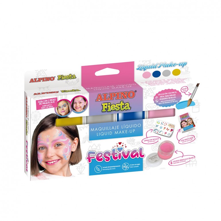 Face Painting Box with 4 colours and brush - Alpino - Spavento Art & Craft
